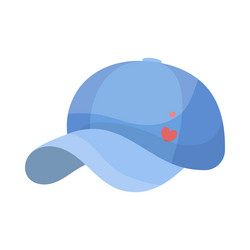 Side view of red and blue baseball cap Royalty Free Vector