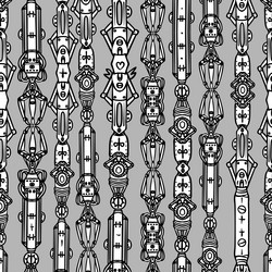 Steampunk seamless pattern Royalty Free Vector Image