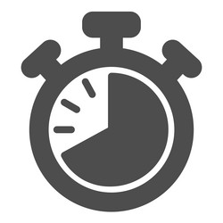 Stopwatch with buttons 40 seconds timer Royalty Free Vector