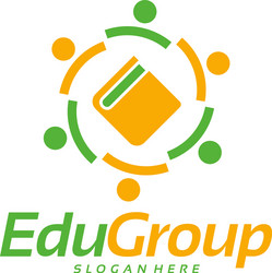 Education group logo designs concept learning Vector Image