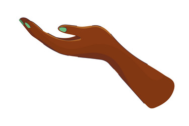 Female hand cartoon Royalty Free Vector Image - VectorStock