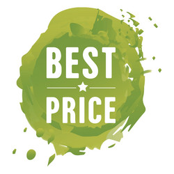 Orange paint splash sale label Royalty Free Vector Image