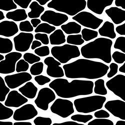 Black giraffe print pattern animal seamless Vector Image