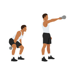 Man doing reverse shoulder stretch exercise Vector Image