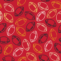 Red circuit seamless pattern Royalty Free Vector Image