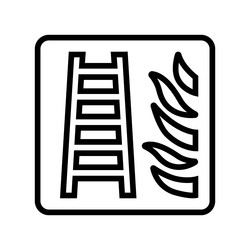 Fire fighting hose standpipe outlet color icon Vector Image