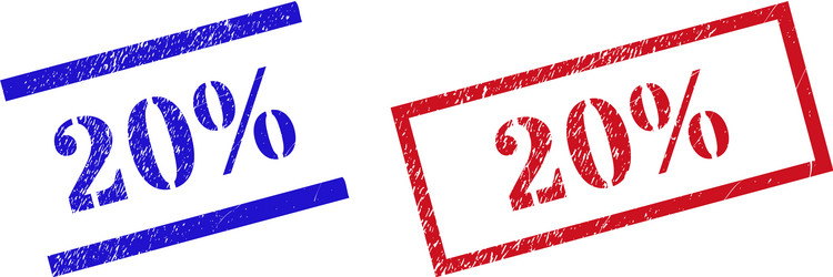 2000 textured rubber stamp watermarks Royalty Free Vector