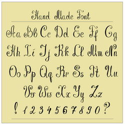 Hand drawn sketched lettering Royalty Free Vector Image