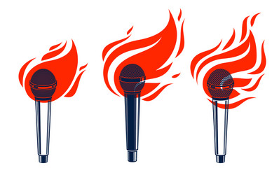 Flame Mic Vector Images (over 310)