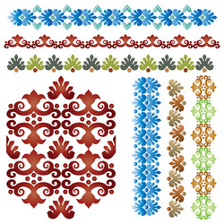 Vintage border set 01 version Royalty Free Vector Image