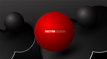 Abstract background overlapping shadow shapes 3d Vector Image