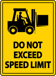 Do not exceed speed limit label sign on white Vector Image