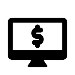 Billing receipt made through computer Royalty Free Vector