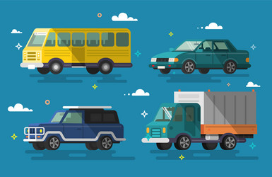 Set of types cars Royalty Free Vector Image - VectorStock