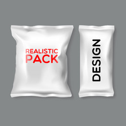 Realistic pack templates Royalty Free Vector Image