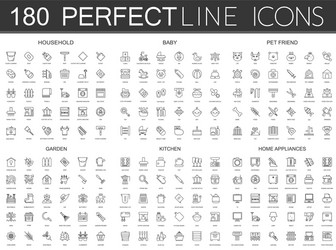 Gazelle icons set outline Royalty Free Vector Image