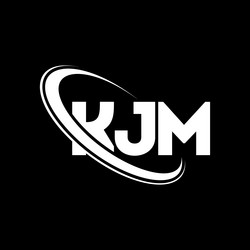 Kjm logo letter design Royalty Free Vector Image