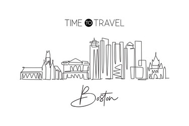 Boston Skyline Vector Images (over 350)