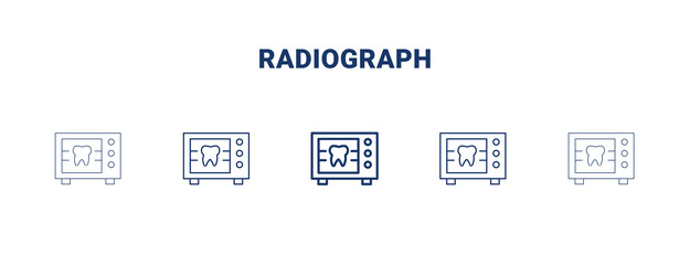 Radiograph icon filled icon from Royalty Free Vector Image