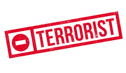 Terrorist rubber stamp Royalty Free Vector Image