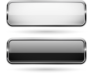 Square glass frame realistic glass banner Vector Image