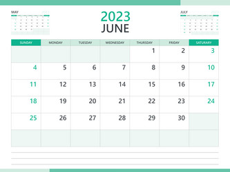 June 2023 Calendar Vector Images (over 3,100)