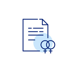 Same sex lesbian romantic relationship marriage Vector Image