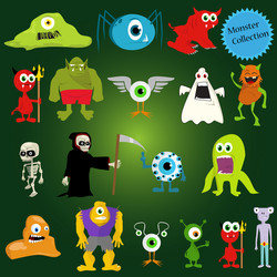 Halloween monster Royalty Free Vector Image - VectorStock