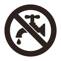Safety first do not extinguish with water symbol Vector Image