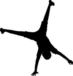 Handstand Silhouette Vector Images (over 420)