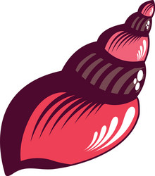 Nature shell icon cartoon style Royalty Free Vector Image