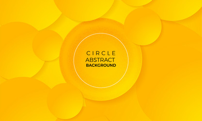 Circle background yellow color Royalty Free Vector Image