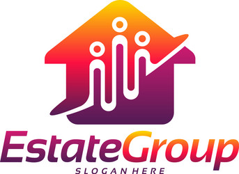 Modern community logo designs concept group Vector Image