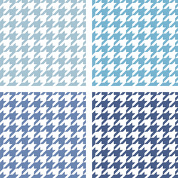 Seamless dark blue houndstooth pattern Royalty Free Vector