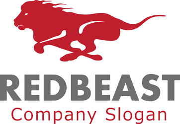 Red beast design Royalty Free Vector Image - VectorStock