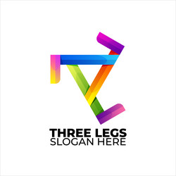 Flexible logo colorful gradient style Royalty Free Vector