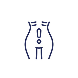 Anorexia icon eating disorder Royalty Free Vector Image