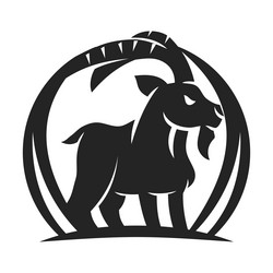 Ibex logo template isolated brand identity icon Vector Image