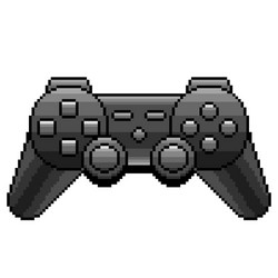 Pixel art 8-bit arcade game old computer Vector Image