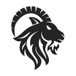 Ibex logo template isolated brand identity icon Vector Image