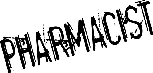 Pharmacist rubber stamp Royalty Free Vector Image