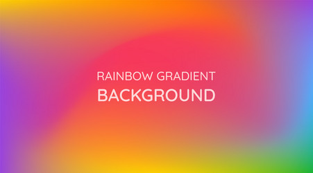 Rainbow gradient horizontal blurry background Vector Image