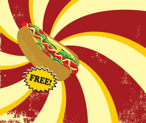 Color hot dog Royalty Free Vector Image - VectorStock