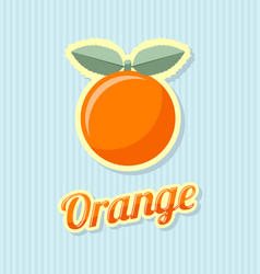Retro orange on pale background Royalty Free Vector Image