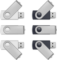 Usb flash icon business infographic Royalty Free Vector