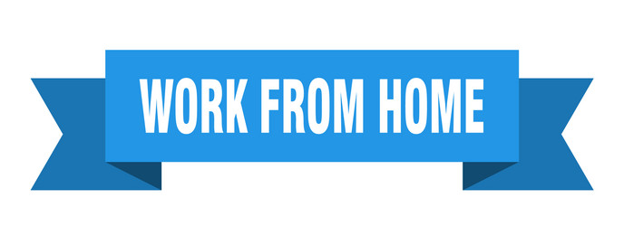 Work from home sticker work from home label Vector Image
