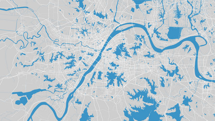 Nile river map cairo city egypt watercourse water Vector Image