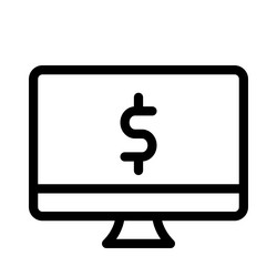 Billing receipt made through computer Royalty Free Vector