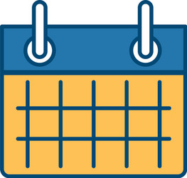 Calendar event sheet Royalty Free Vector Image