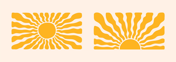 You are my sunshine - groovy lettering retro Vector Image